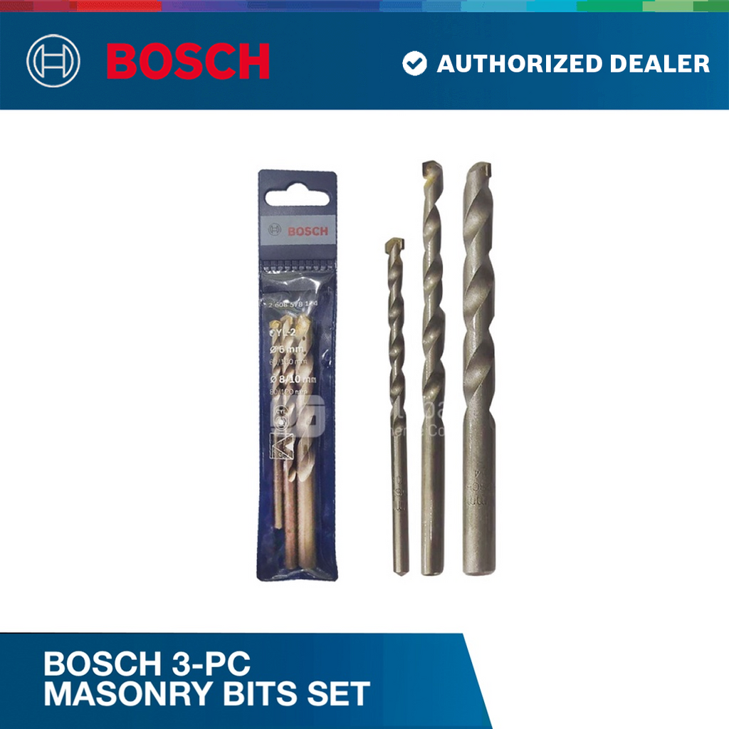 Bosch 3-pc Masonry bits set – Bosch By BGE