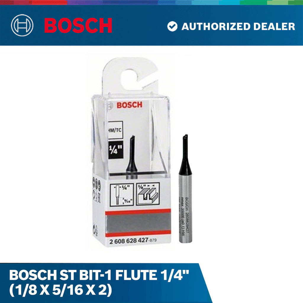 Bosch ST Bit-1 Flute 1/4" (1/8 X 5/16 X 2) – Bosch By BGE