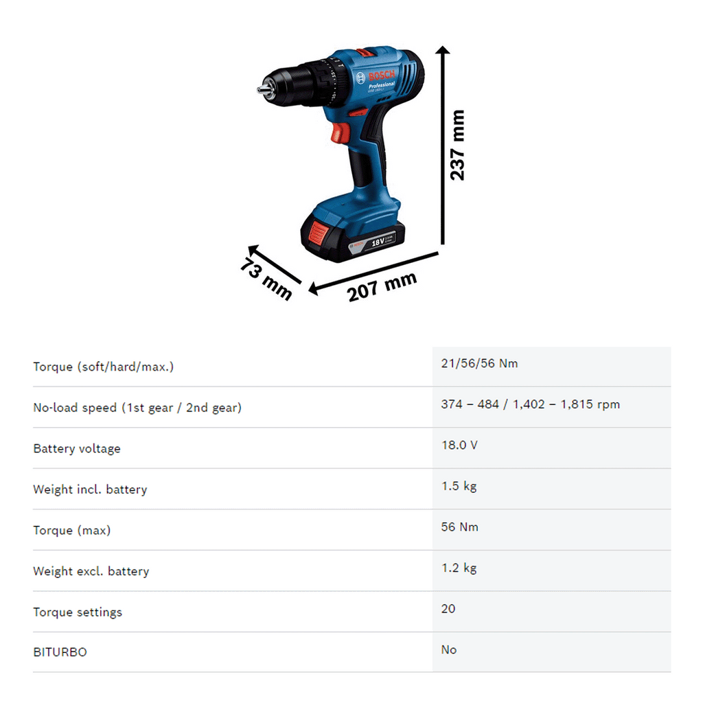 GSB 183-LI PROFESSIONAL – Bosch By BGE