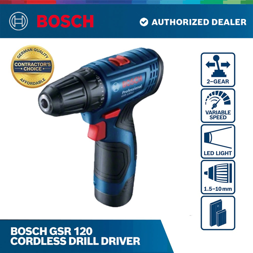 Bosch GSR 120 Cordless Drill Driver – Bosch By BGE