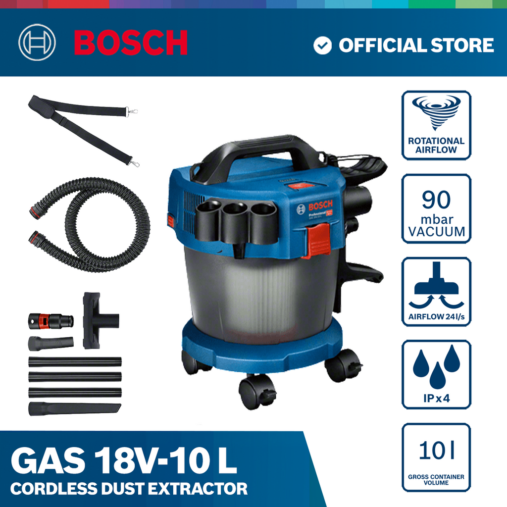BOSCH GAS 18V-10 L (premium set) (0 601 9J8 3L1) – Bosch By BGE - Bosch ...