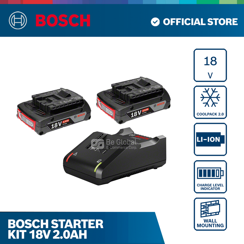 Bosch Starter Kit 18V 2.0Ah – Bosch By BGE