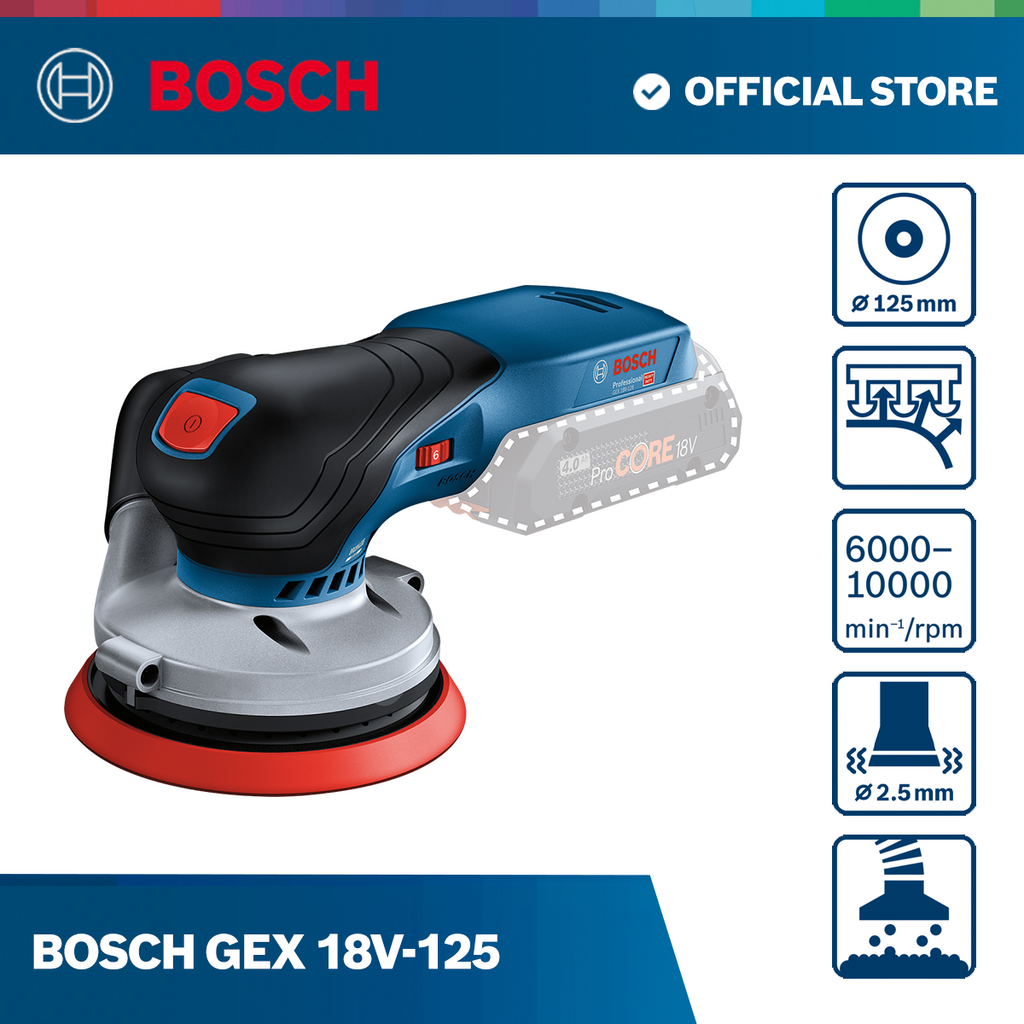 Bosch GEX 18V-125 – Bosch By BGE