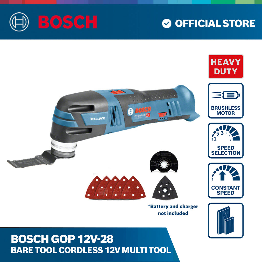 Bosch GOP 12V-28 Bare tool Cordless 12V Multi Tool – Bosch By BGE